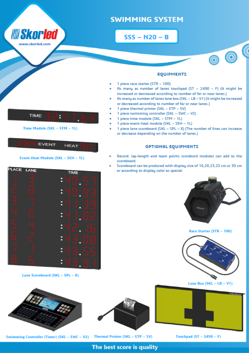 Swimming Timing System | Skorled